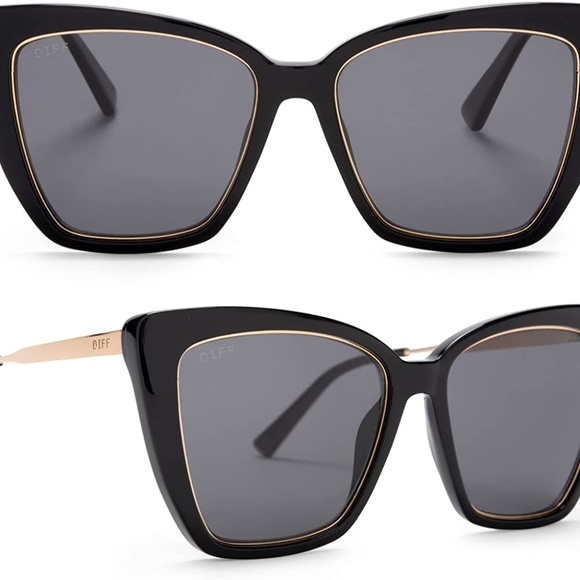 Diff Eyewear | Accessories | Nwt Diff Becky Iv Polarized Black Gold ...